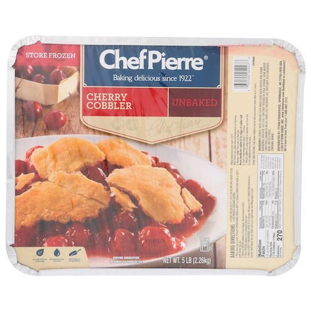Sara Lee Chef Pierre Cherry Cobbler Case | FoodServiceDirect