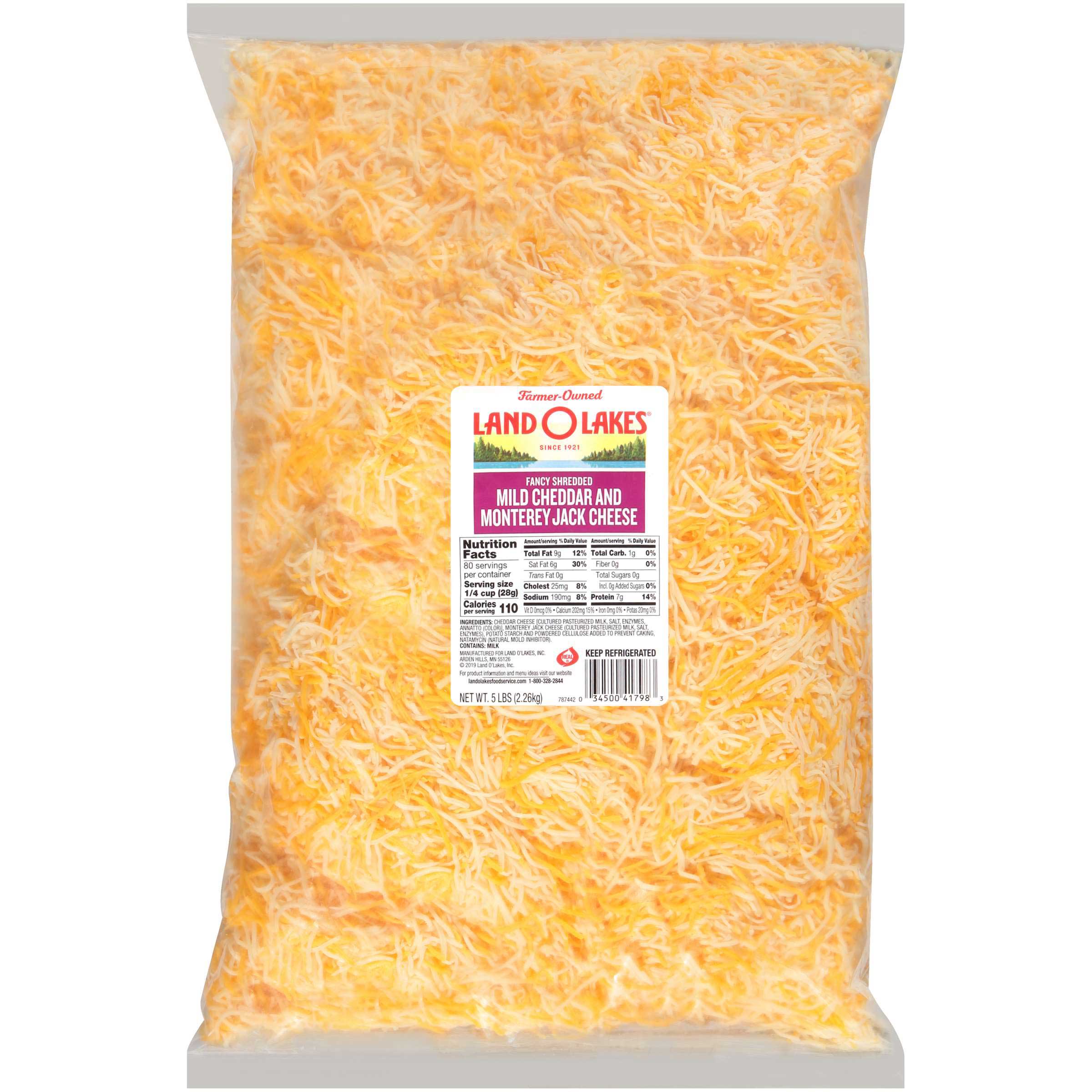 Shredded Cheese Bag Sizes