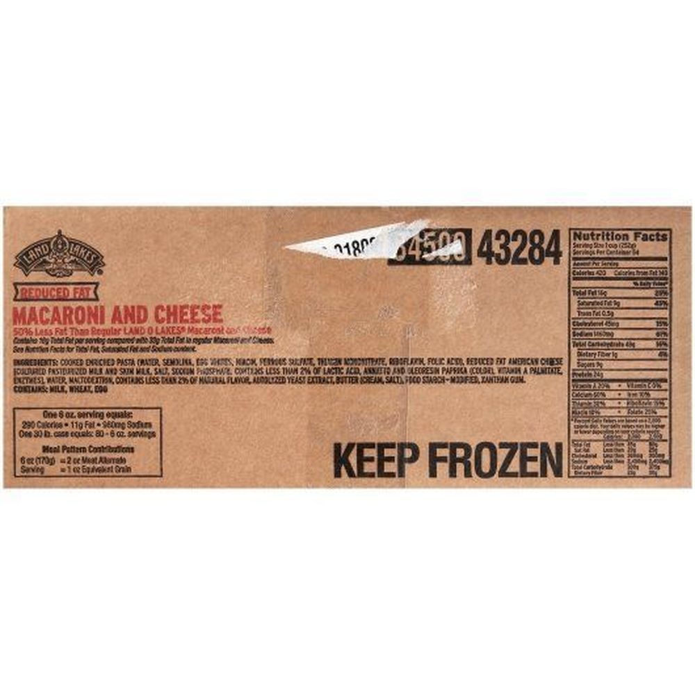 Land O Lakes Macaroni and Cheese Entree Case | FoodServiceDirect