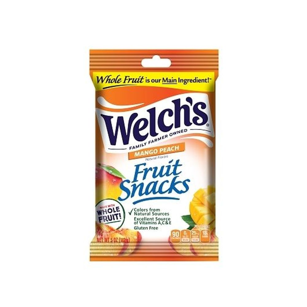 Welchs Mango Peach Fruit Snacks, 5 Ounce - 12 per case