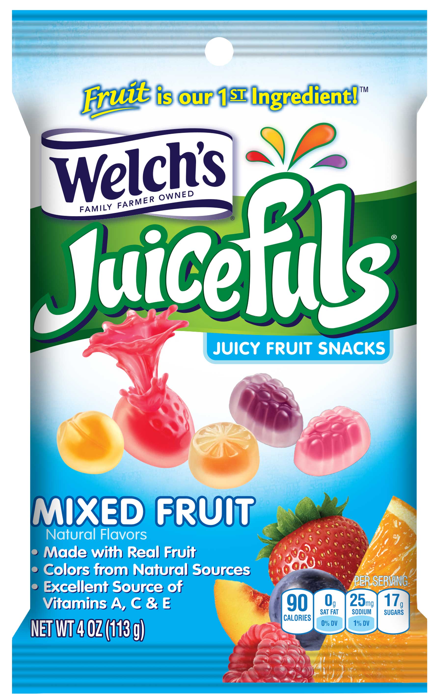Welchs Juicefuls Juicy Fruit Snacks - Shipper -- 24 per case