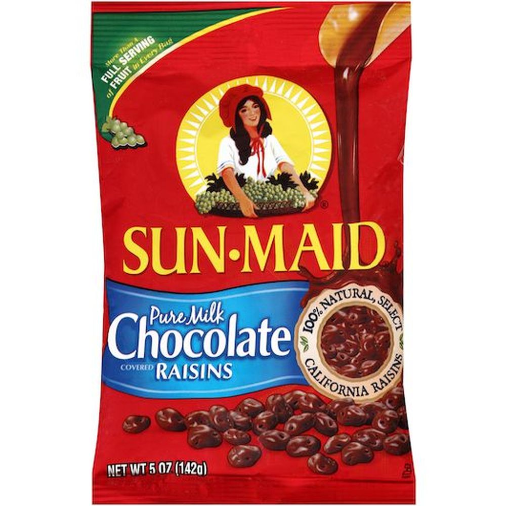 Sun Maid Milk Chocolate Covered Raisins, 5 Ounce -- 48 per case