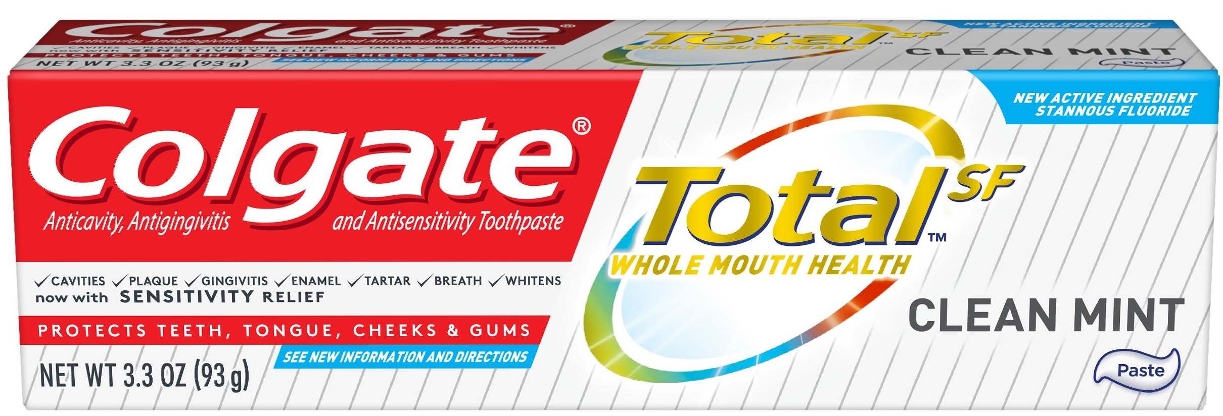 Colgate Total Clean Mint Toothpaste, 3.3 Ounce -- 24 per case ...