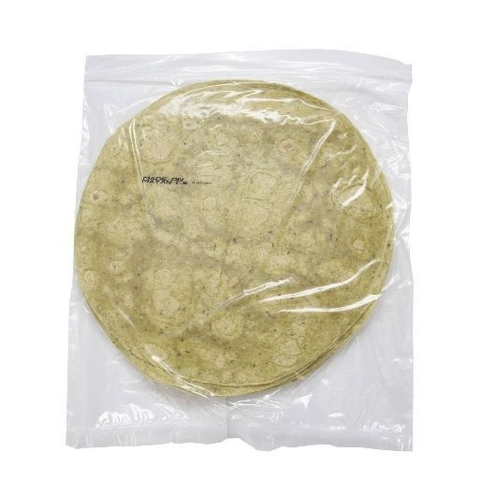 Mayan 12 inch Spinach Tortilla Chips, 12 count -- 72 per case