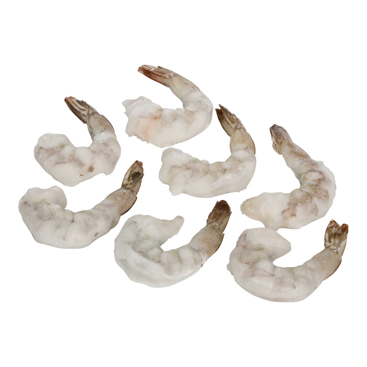 FPI IQF Raw Deveined Tail On Peeled White Shrimp, 2 Pound -- 5 per case.