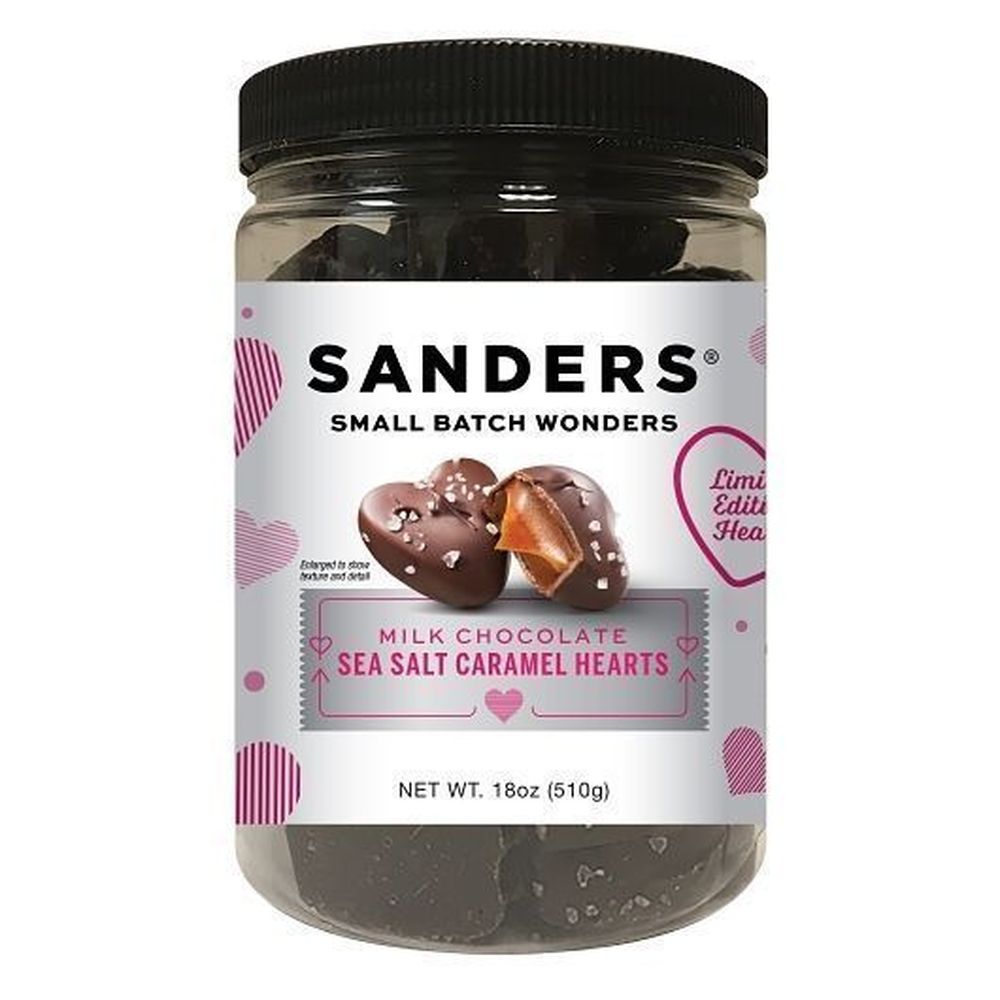 Sanders Milk Chocolate Sea Salt Caramel, 18 Ounce -- 6 per case