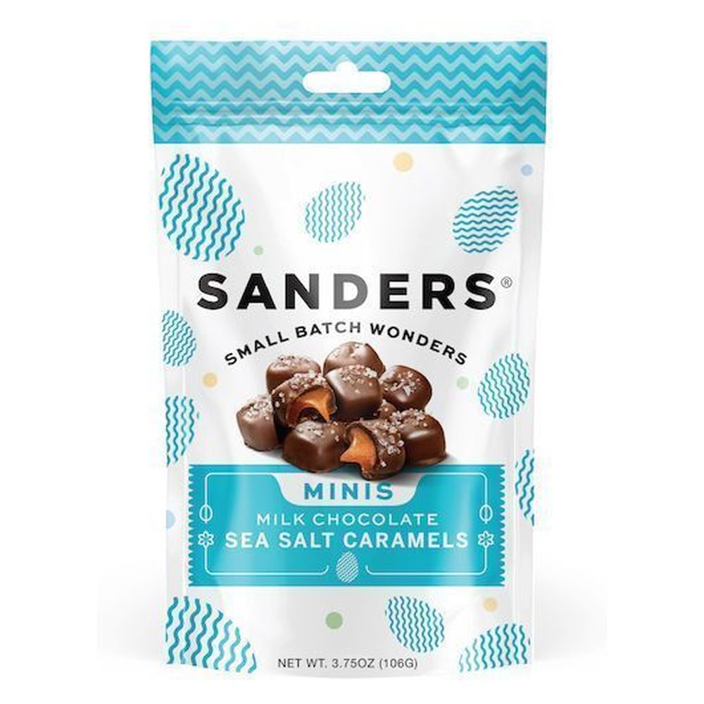 Sanders Milk Chocolate Sea Salt Mini Bites, 3.75 Ounce -- 12 per case