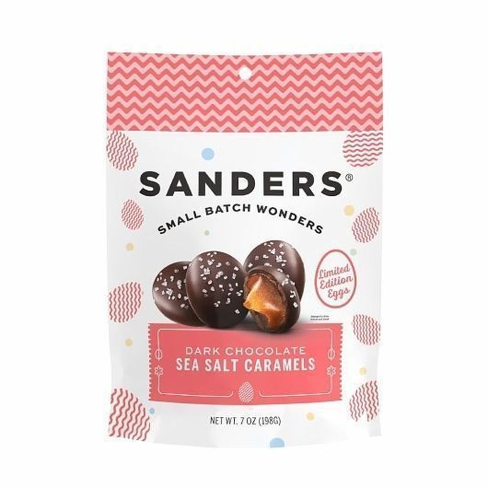 Sanders Easter Dark and Milk Chocolates Sea Salt Caramel, 7 Ounce -- 6 ...