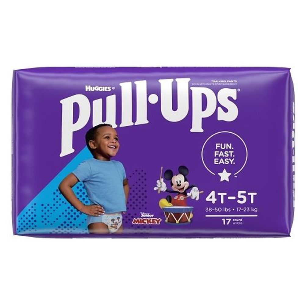 Pull Ups Learning Designs 4T - 5T Size Boys Training Pants - Jumbo Pack ...