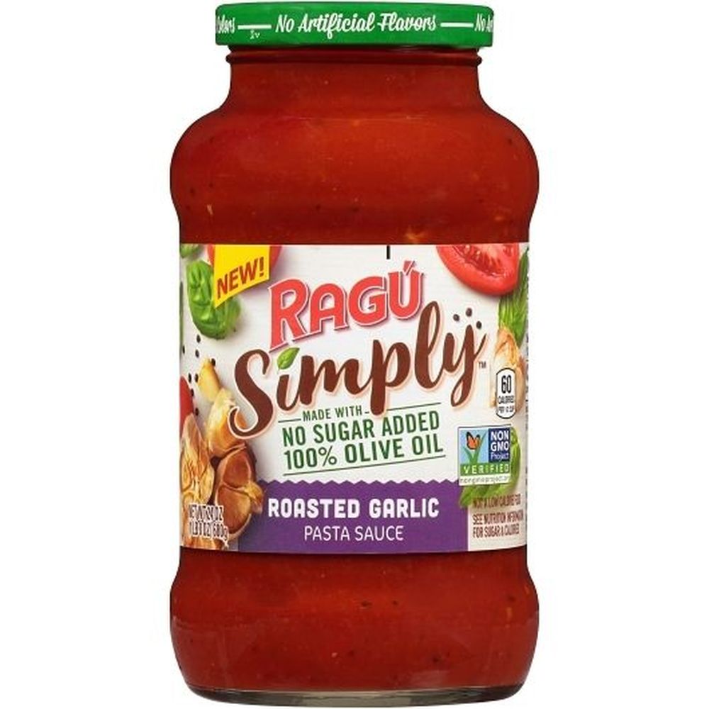 Ragu Simply Roasted Garlic Sauce, 24 Ounce -- 6 per case