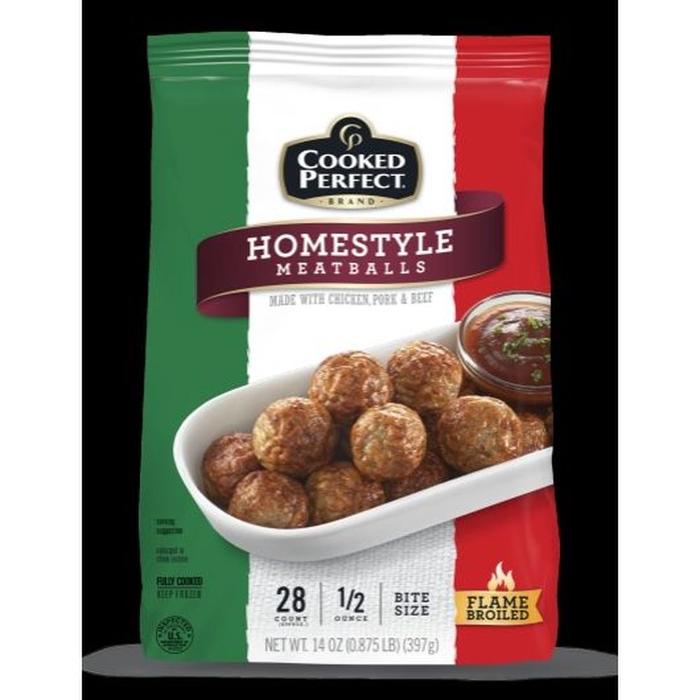 Cooked Perfect Homestyle Meatballs, 14 Ounce -- 12 per case