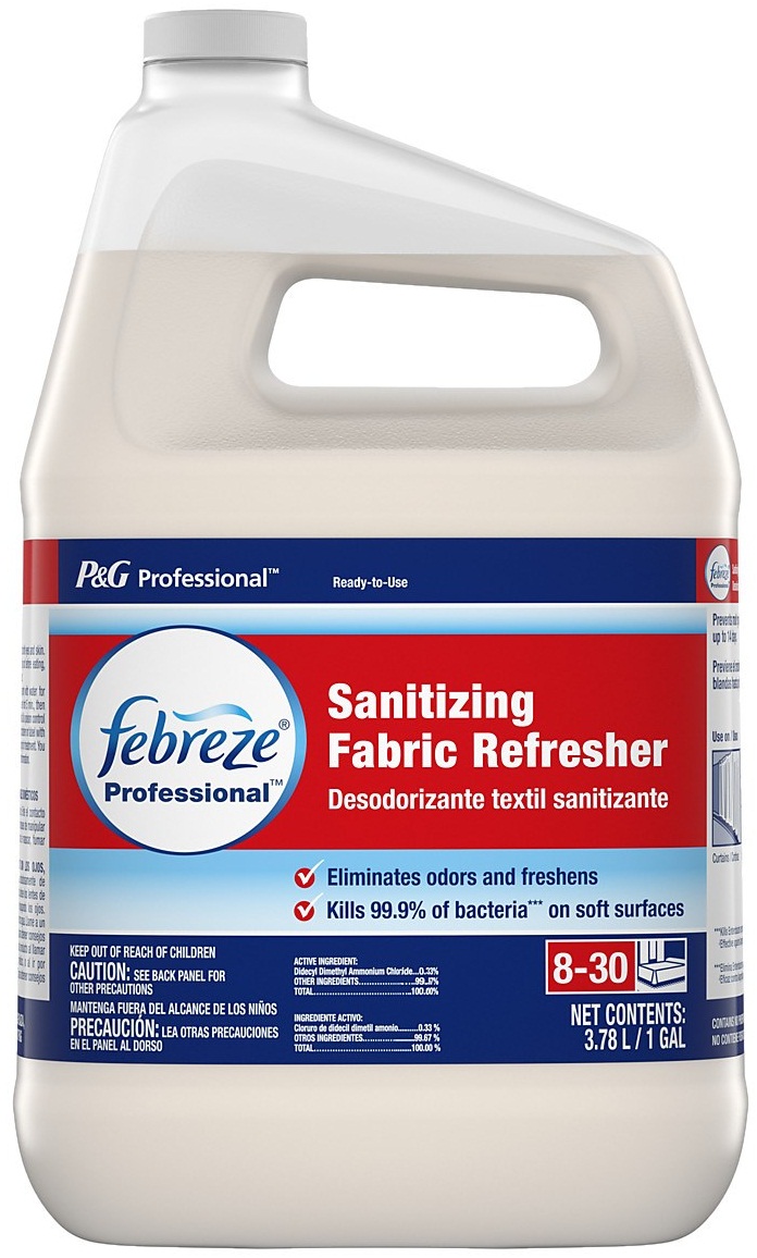 Febreze 8-30 Professional Sanitizing Fabric Refresher, 1 Gallon ...