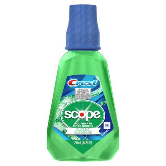 Crest Scope Classic Original Mint Rinse, 8.4 Fluid Ounce -- 6 per case
