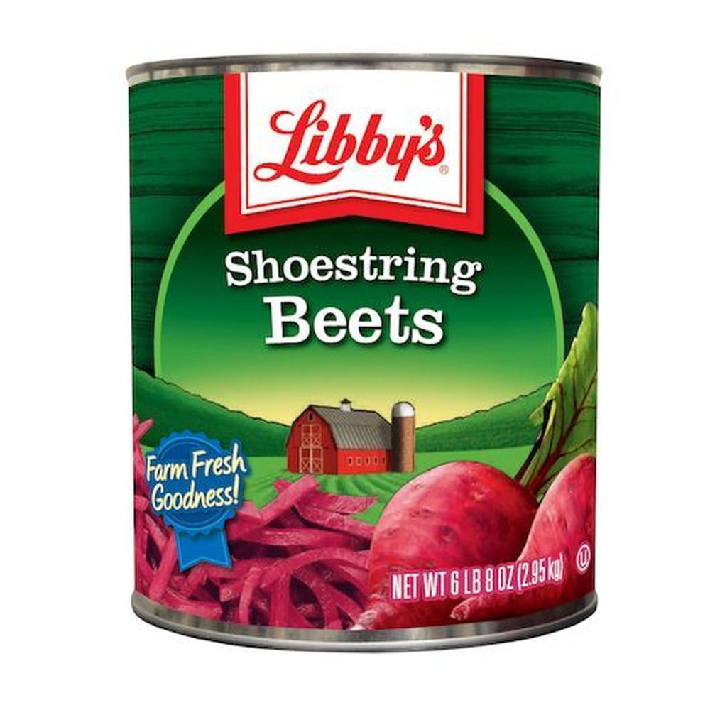 Libbys Fancy Shoestring Beets, 104 Ounce -- 6 per case