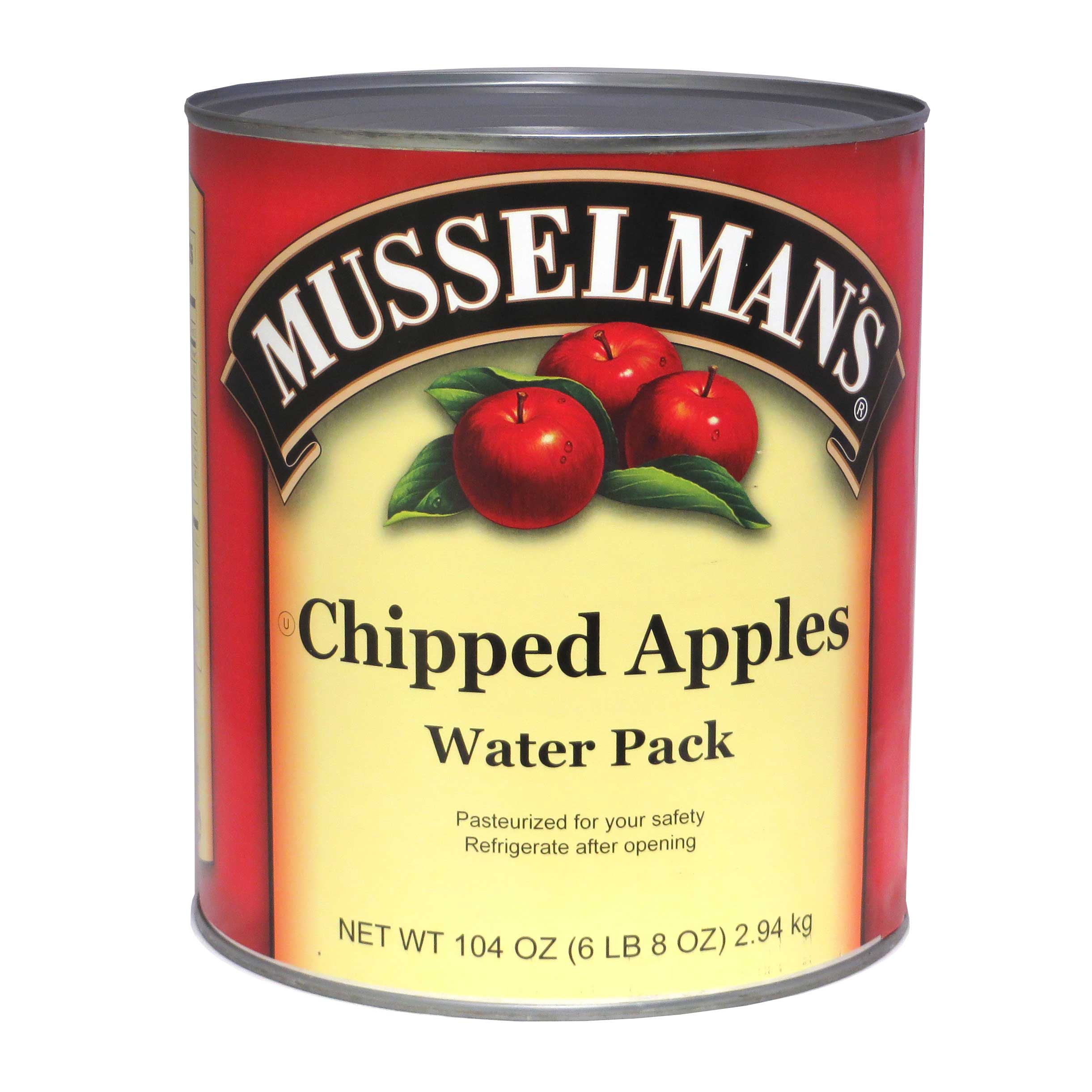 Knouse Foods Musselmans Deluxe Chipped Apple, 104 Ounce -- 6 per case.