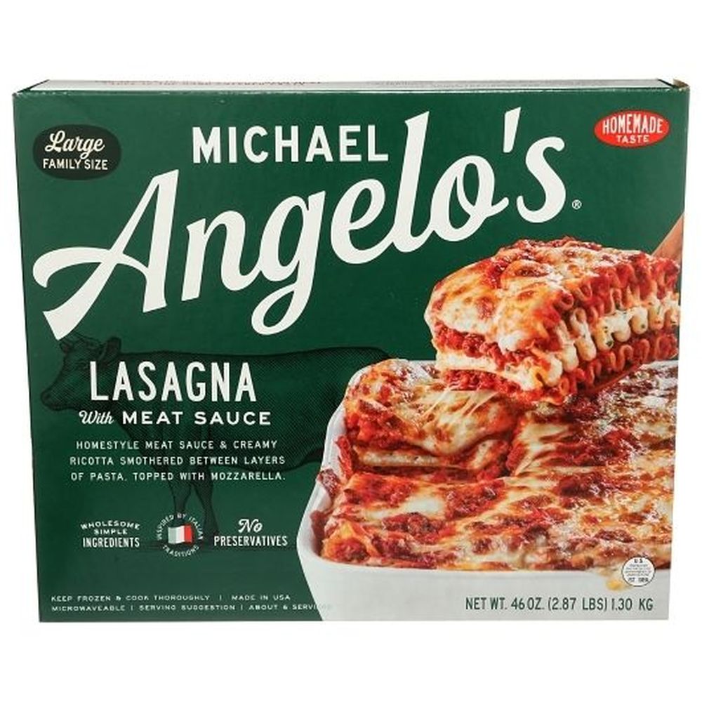 Michael Angelos Lasagna with Meat Sauce, 46 Ounce -- 6 per case