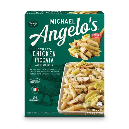 Michael Angelos Grilled Chicken Piccata with Penne Pasta, 26 Ounce -- 6 ...