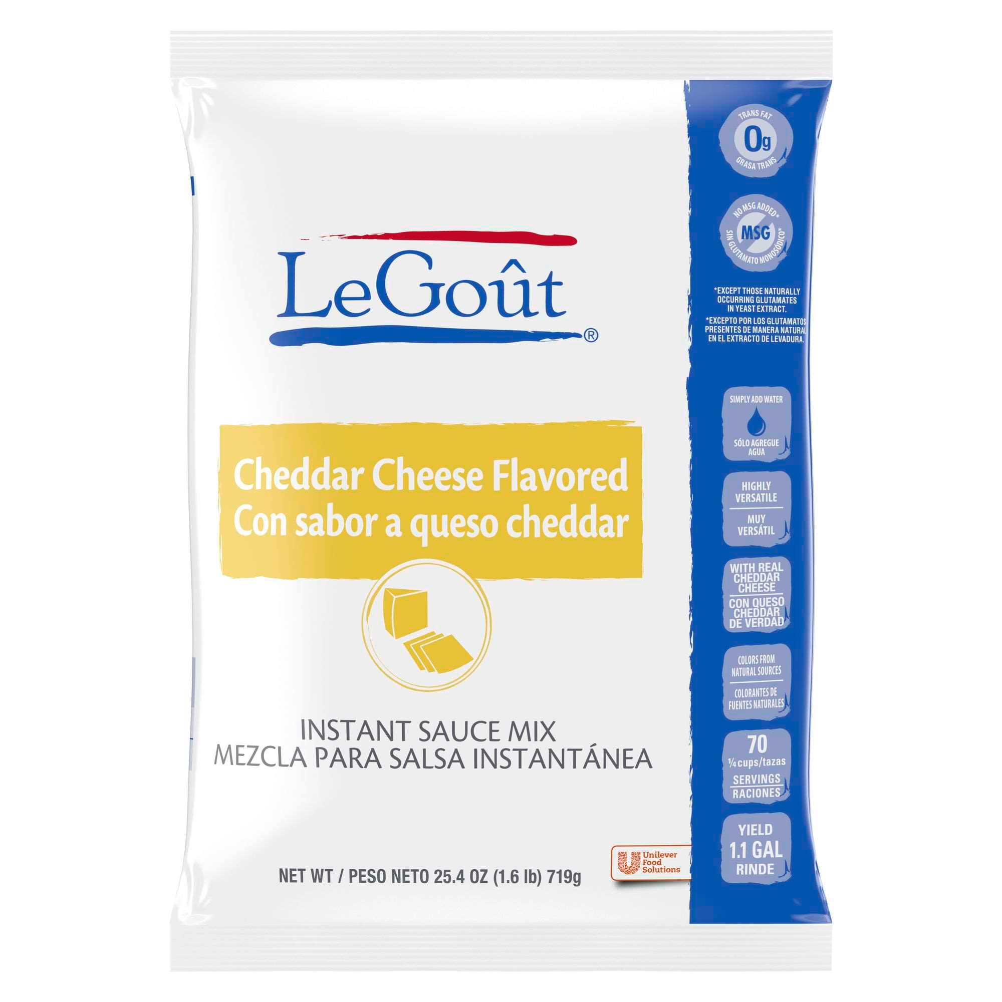 LeGout Cheddar Cheese Instant Sauce Mix Case | FoodServiceDirect