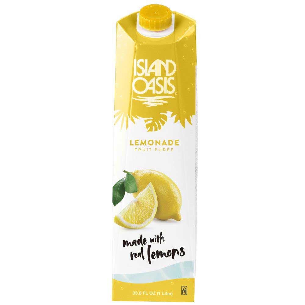 Island Oasis Lemonade Fruit Puree Mix, 1 Liter -- 12 per case