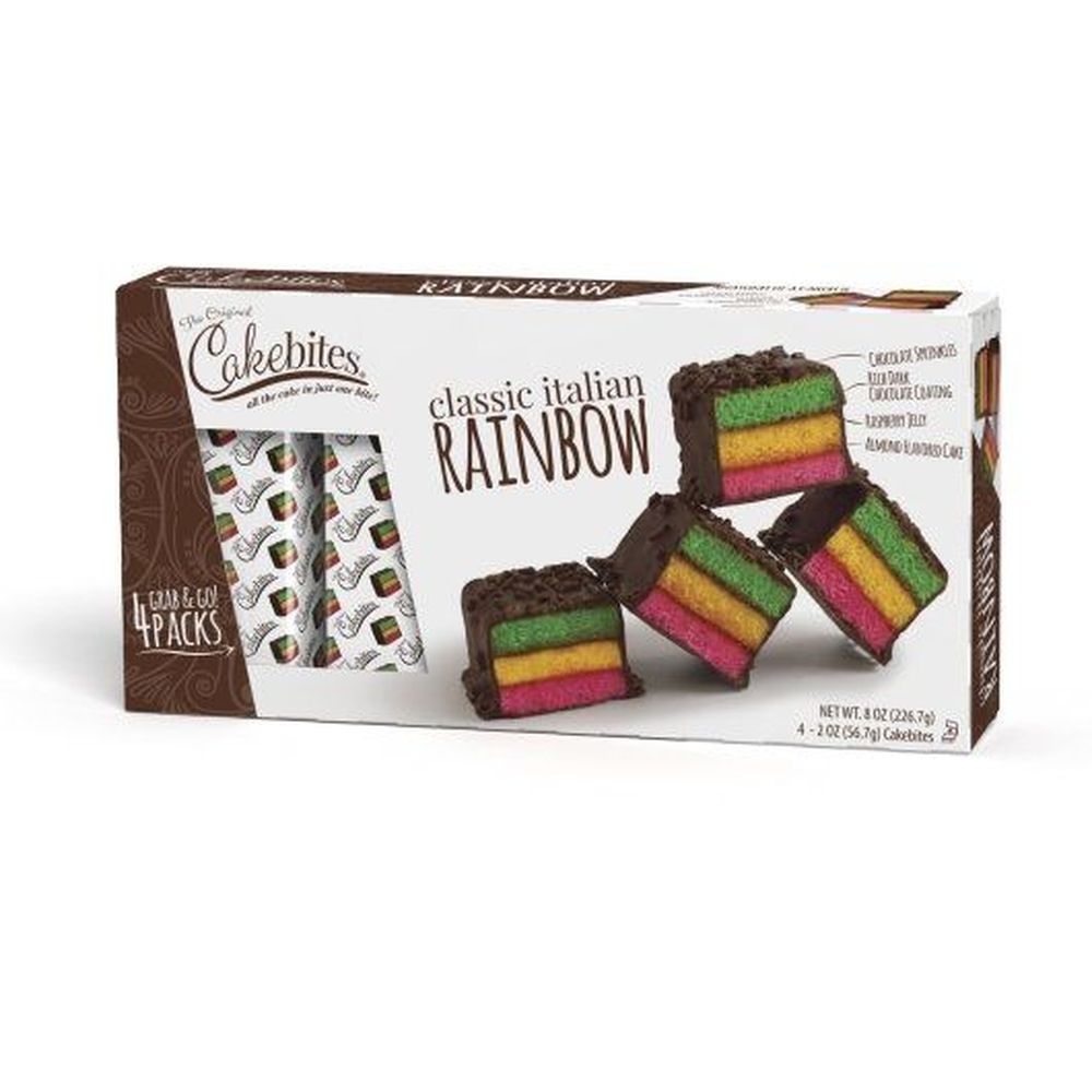 Cookies United The Original Classic Italian Rainbow Cakebites, 8 Ounce ...