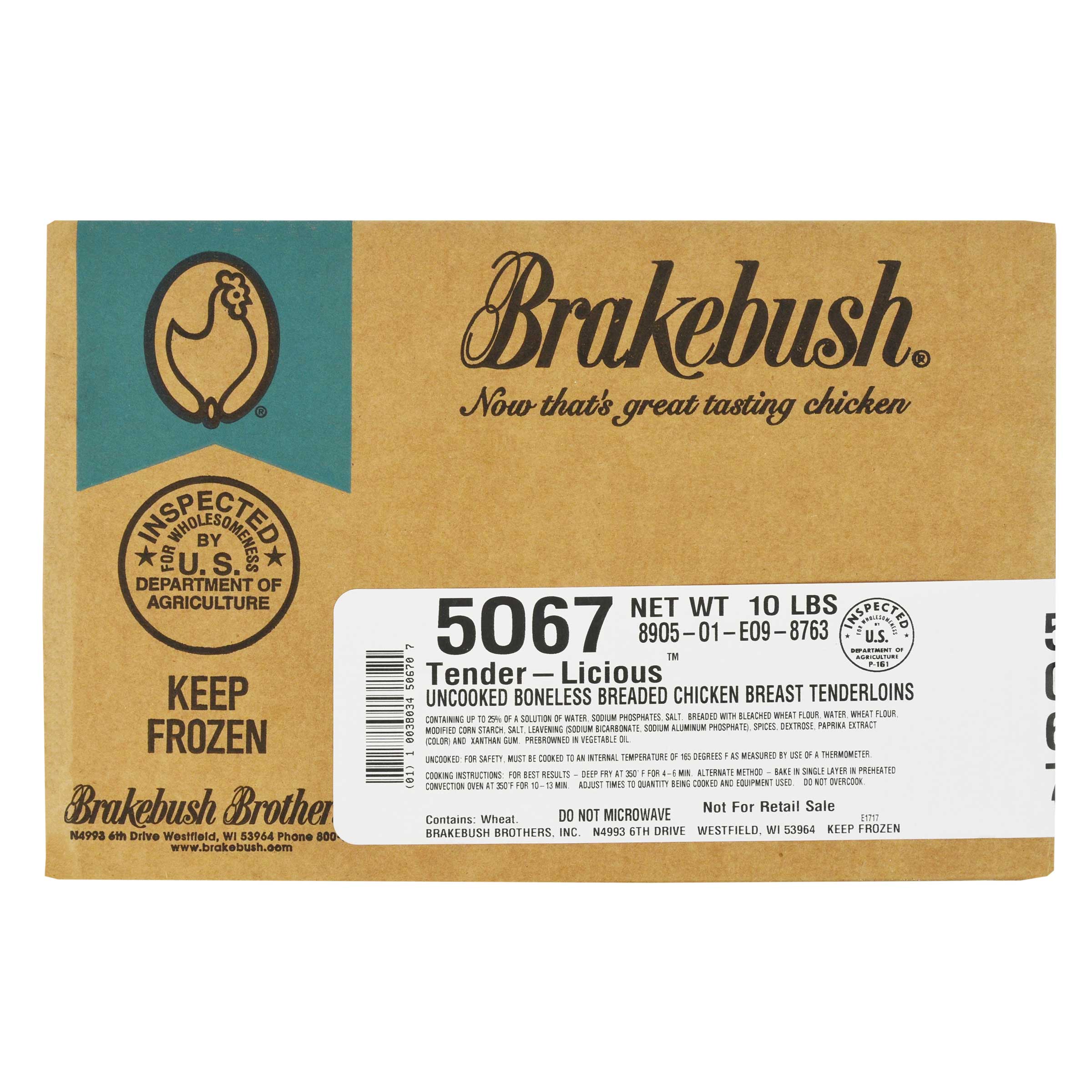 Brakebush Line Flow Chicken Tenderloins | FoodServiceDirect