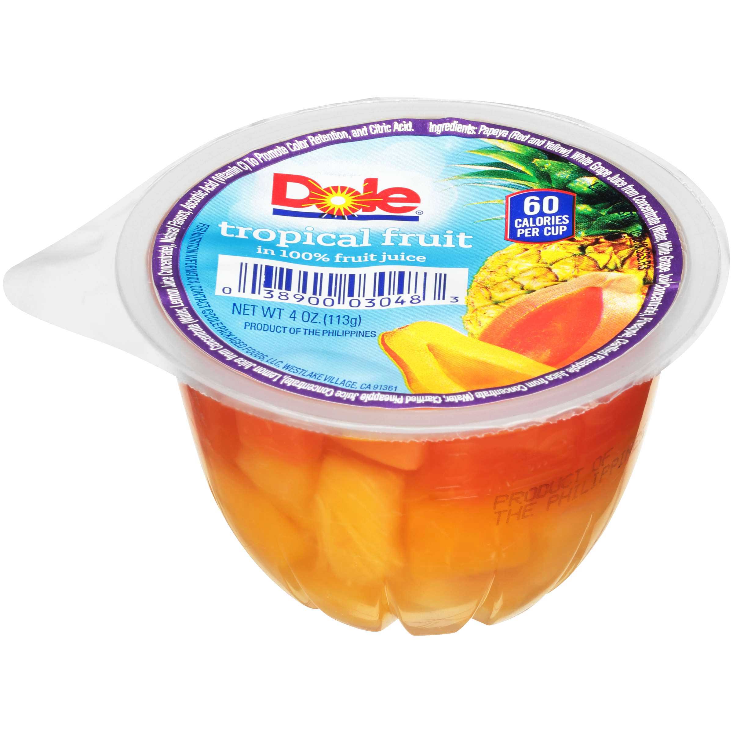 Dole Tropical Fruit In 100% Juice Case | FoodServiceDirect