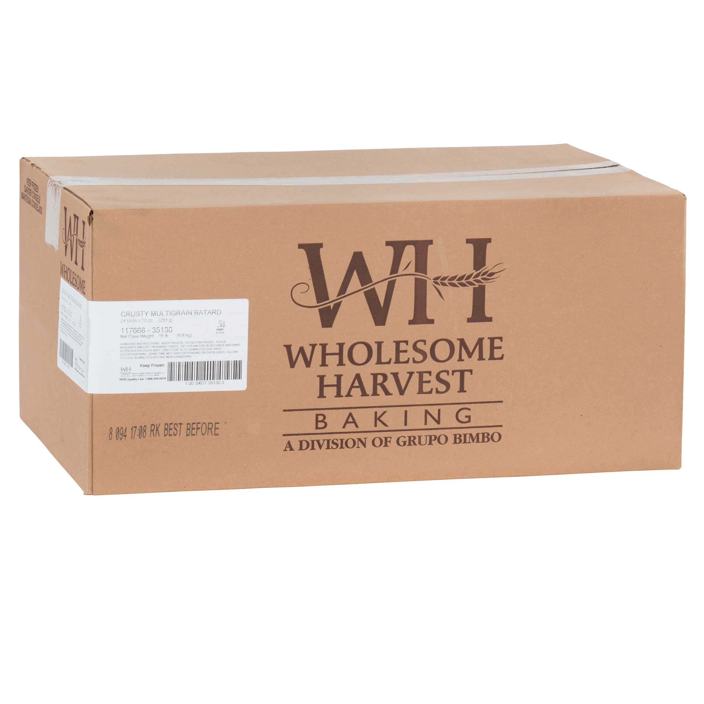 Maple Leaf Bakery All Natural Multigrain Batard -- 24 per case ...