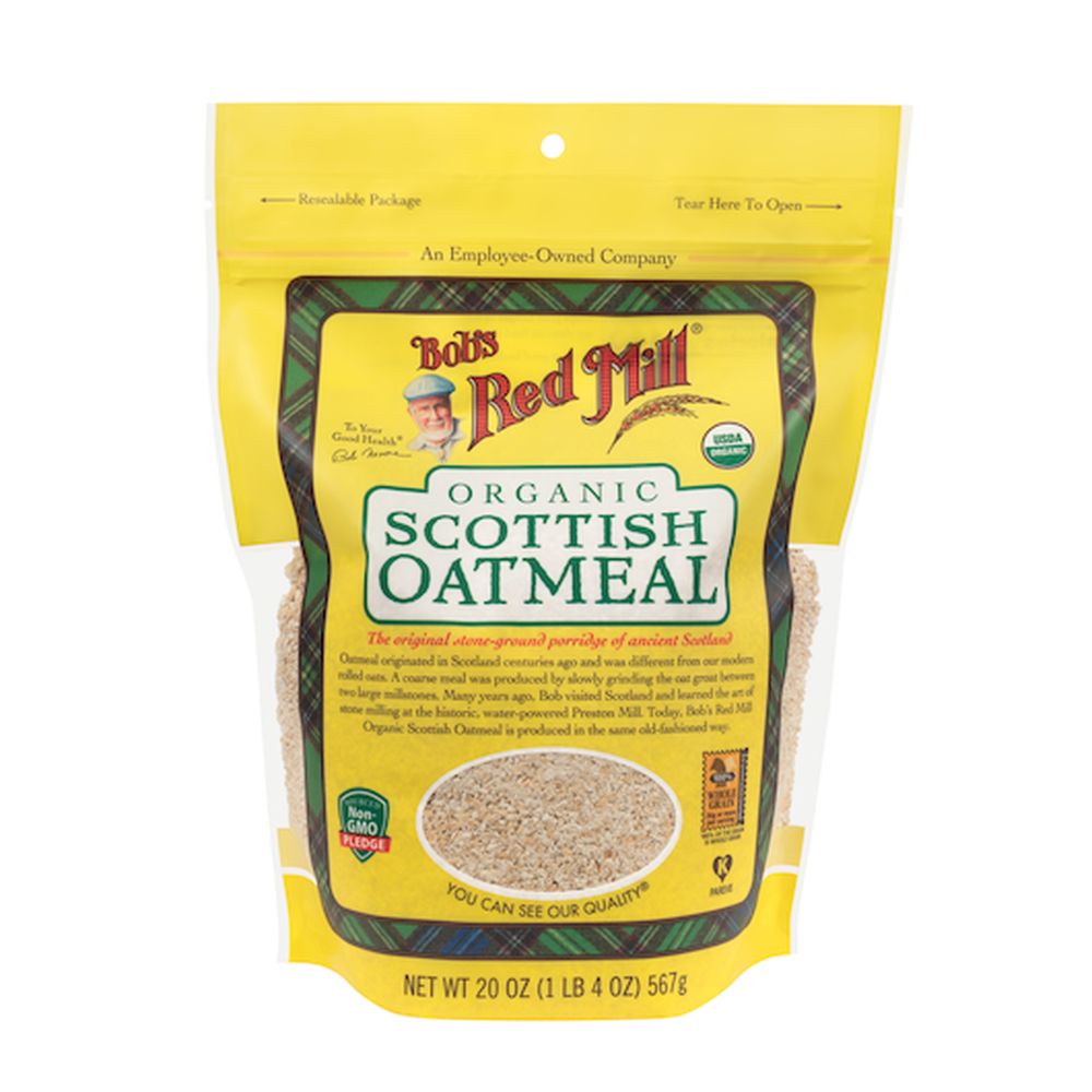 Bobs Red Mill Organic Scottish Oatmeal, 20 Ounce -- 4 per case