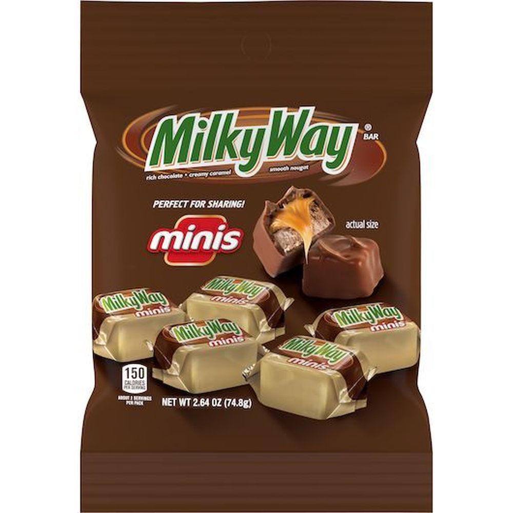 Milky Way Miniature Creamy Caramel Milk Chocolate, 2.64 Ounce -- 12 per ...