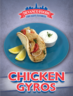 Devanco Chicken Gyro Cones, 19 Pound -- 2 per case.