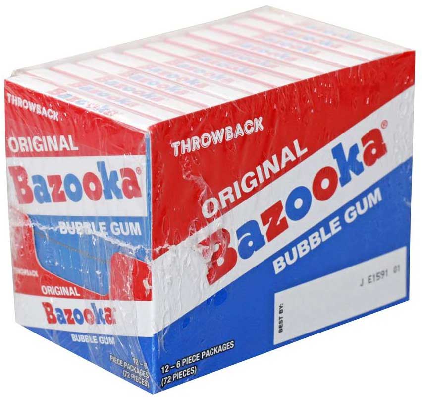 Bazooka Throwback Bubble Gum Case | FoodServiceDirect