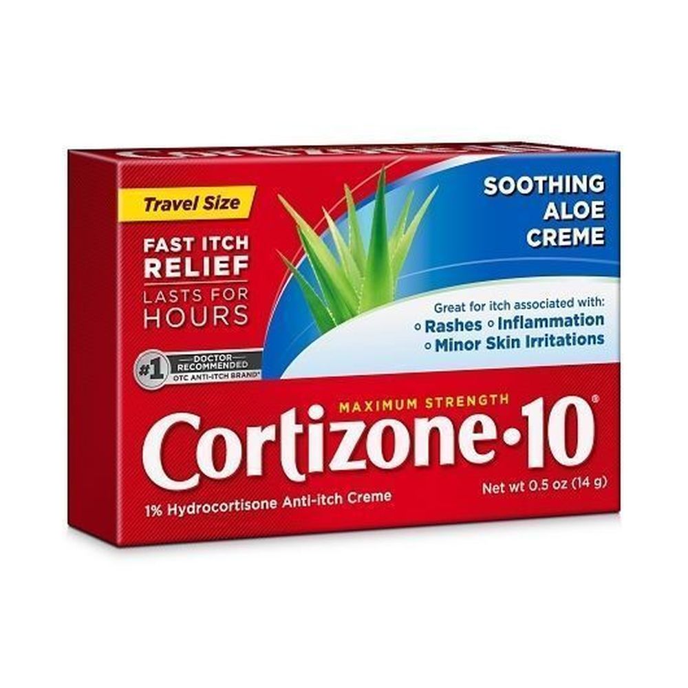Cortizone 10 Soothing Aloe Creme Tube - Flex Package, 0.5 Ounce -- 36 ...