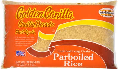 Goya Golden Canilla Parboiled/Long Grain Rice, 10 Pound -- 6 per case.