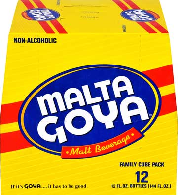 Goya Malta Cube Soda, 12 Ounce -- 2 per case
