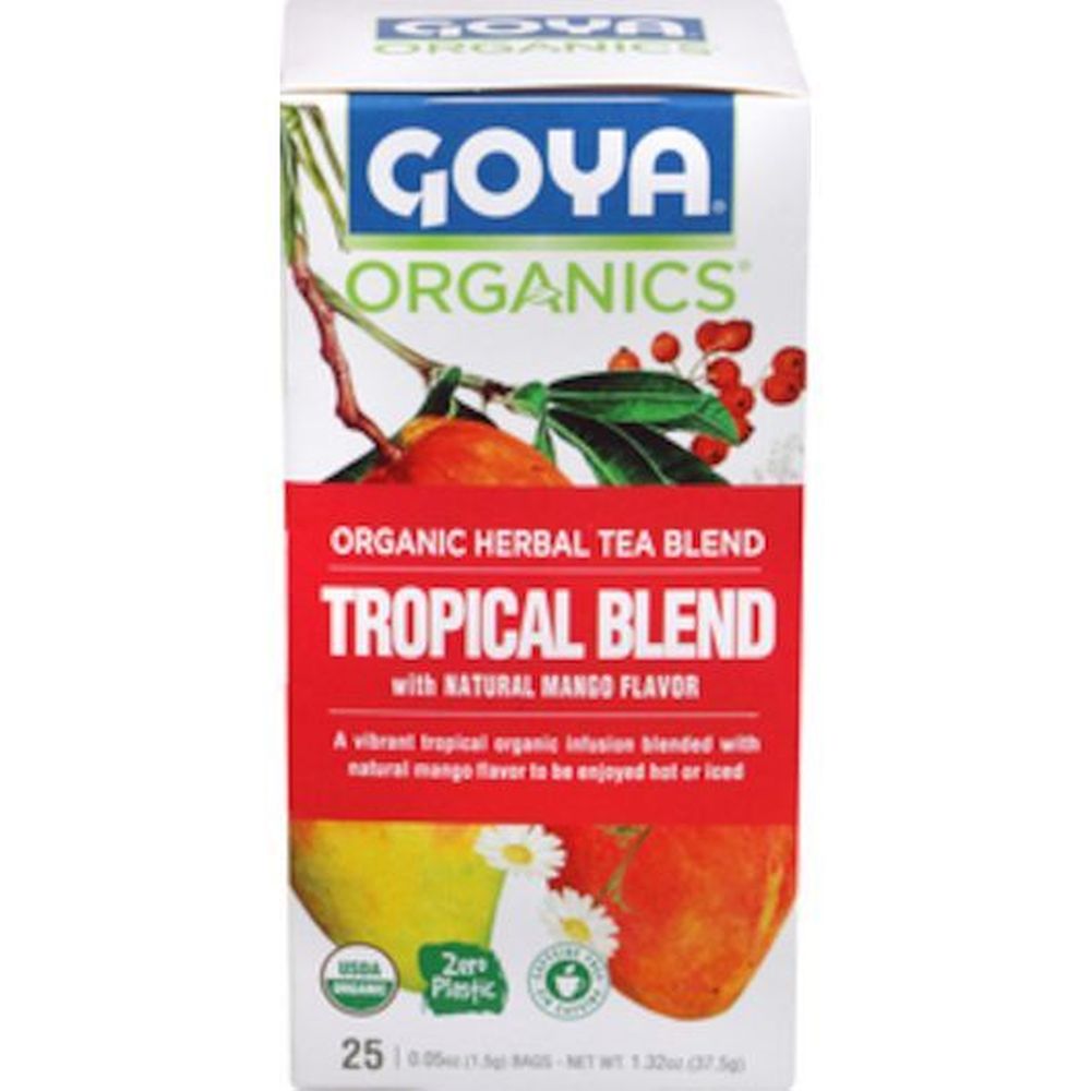 Goya Tropical Organic Herbal Tea Blend with Natural Mango Flavor, 1.32 ...