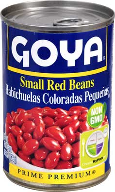Goya Small Red Beans - 16 oz. bag, 24 bags per case