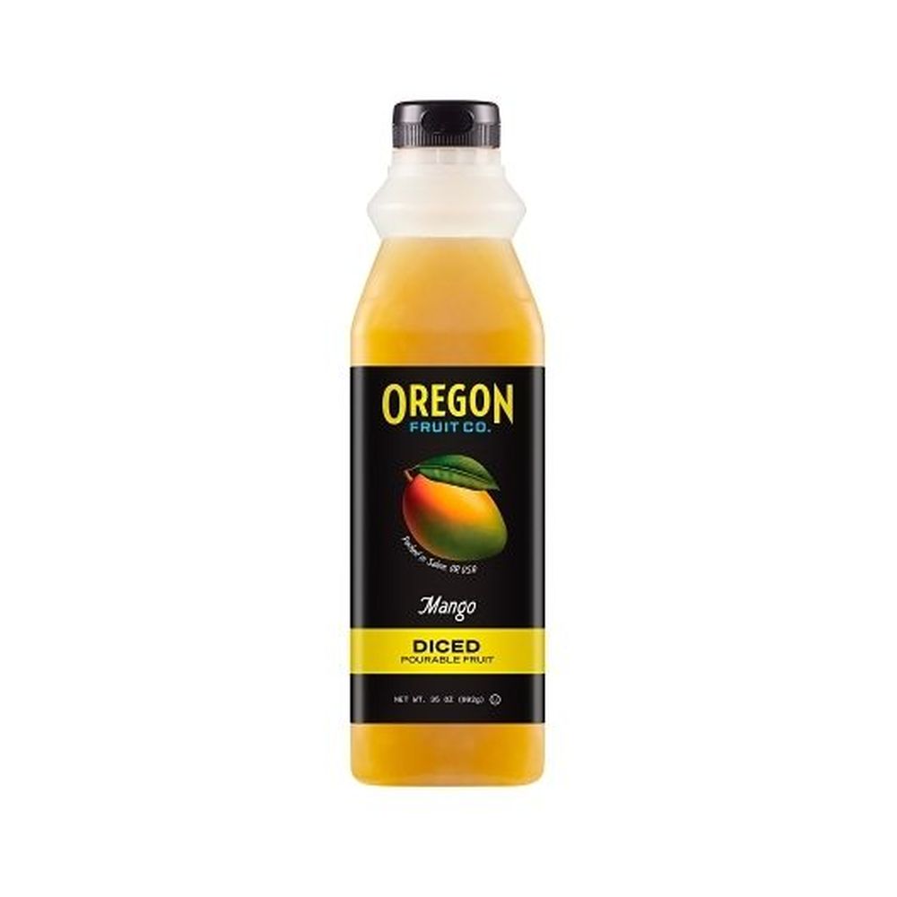 Oregon Mango Diced Pourable Fruit Puree, 35 Ounce - 6 per case