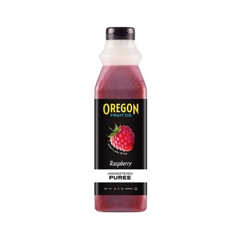 Oregon Unsweetened Raspberry Fruit Puree, 32 Fluid Ounce - 6 per case