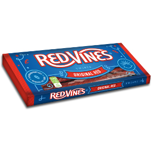 Red Vines Original Red Twist Candy - 5 oz. tray, 12 per case