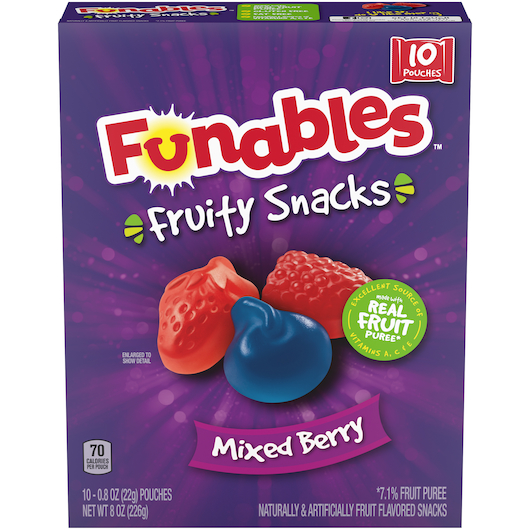 Fruity Snacks Funables Mixed Berry Fruit Snacks Case | FoodServiceDirect