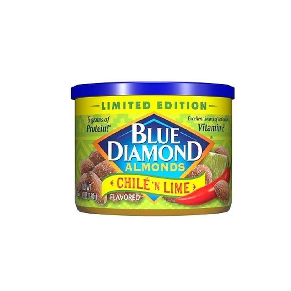 Blue Diamond Limited Edition Chile N Lime Flavored Almonds, 6 Ounce ...