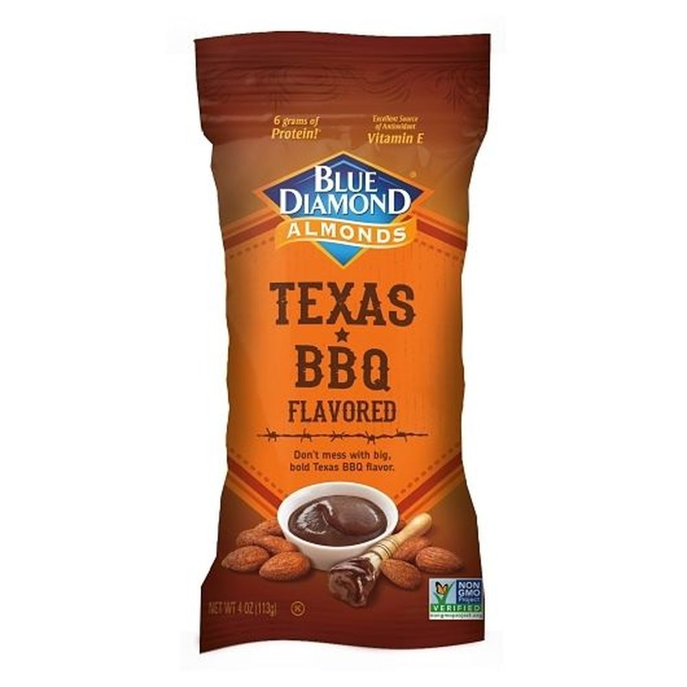 Blue Diamond Texas Bbq Flavored Almonds, 4 Ounce - 80 per case