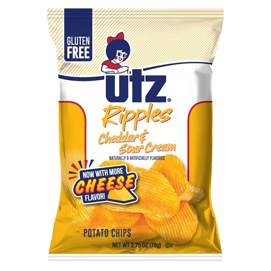 Utz Ripples Cheddar and Sour Cream Potato Chips Case | FoodServiceDirect