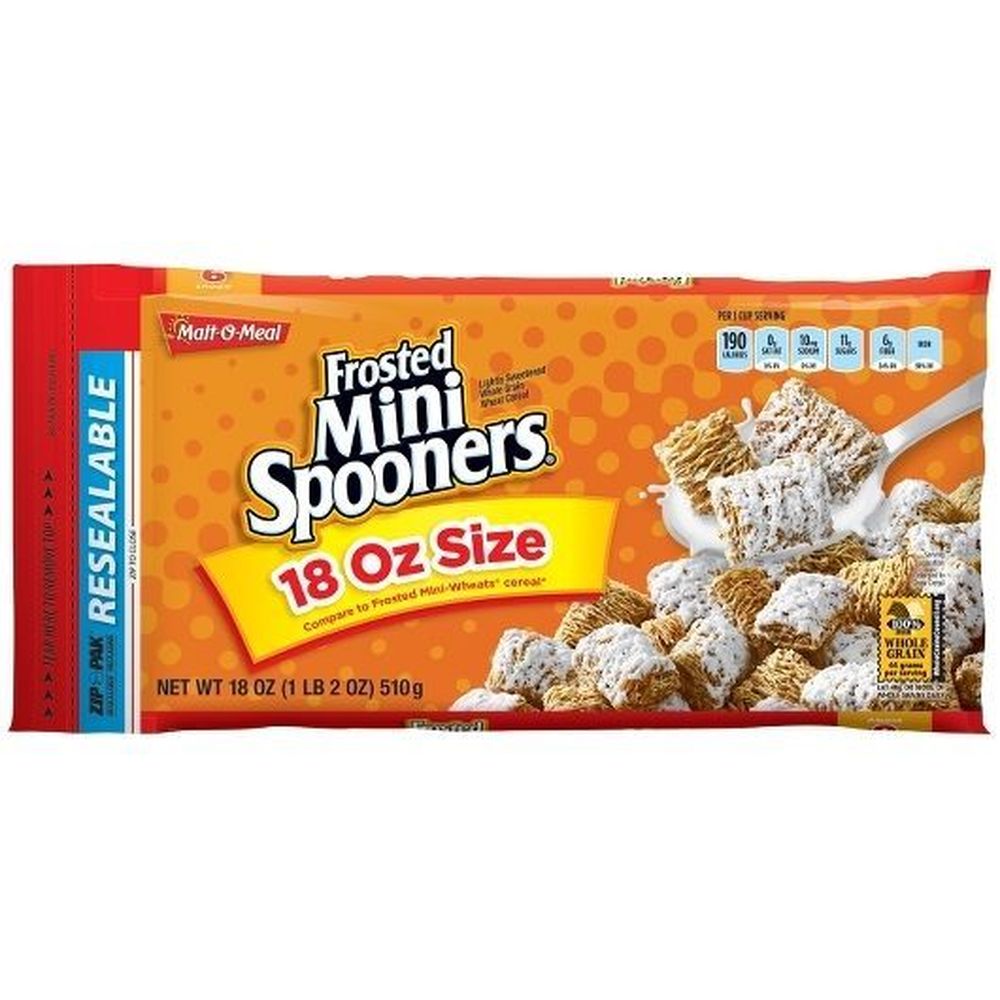 Malt O Meal Frosted Mini Spooners Cereal, 18 Ounce -- 16 per case