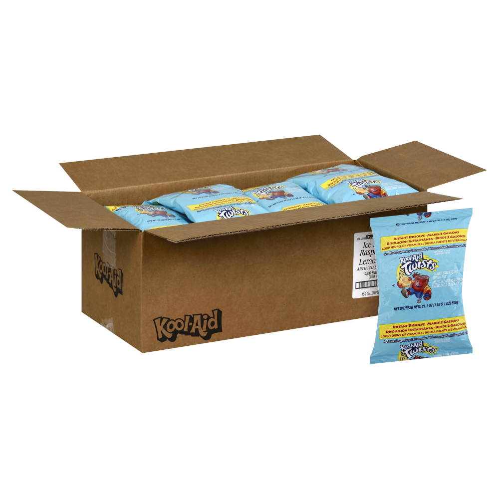 Kool-Aid Blue Raspberry Lemonade Drink Mix Case | FoodServiceDirect