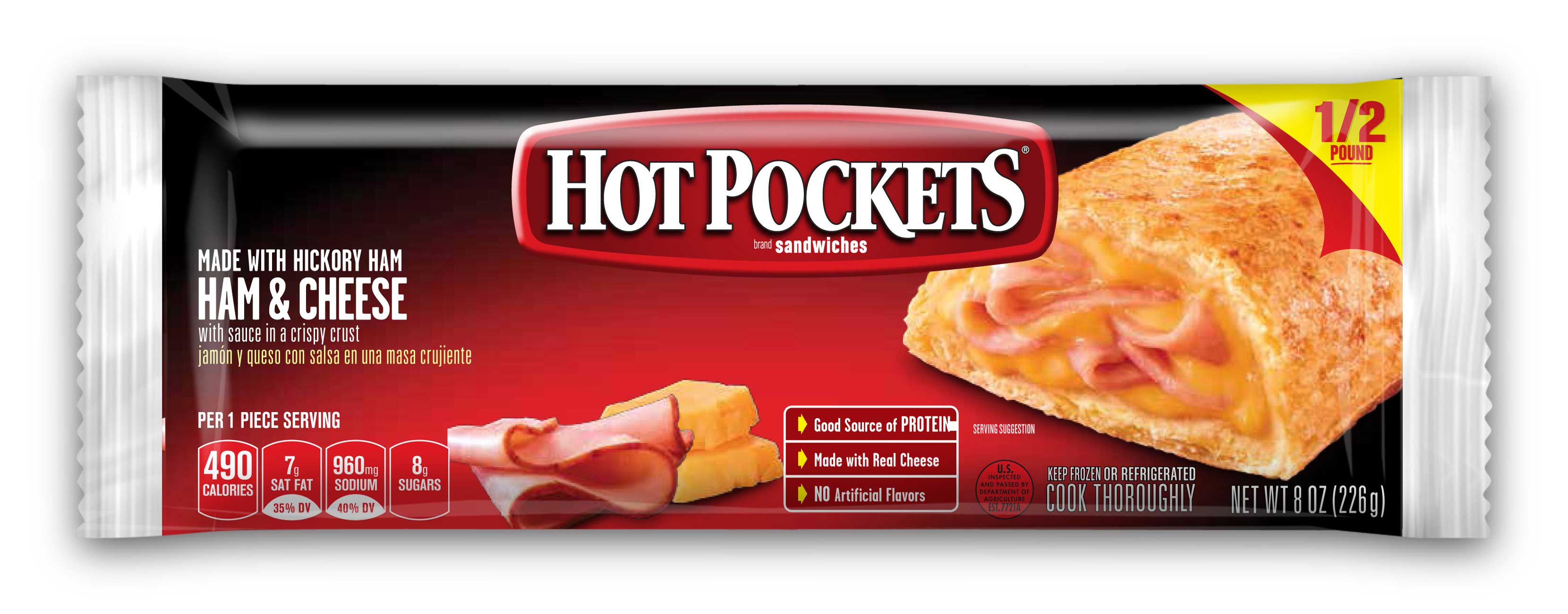 Hot Pockets Ham And Cheese Sandwich Case | FoodServiceDirect