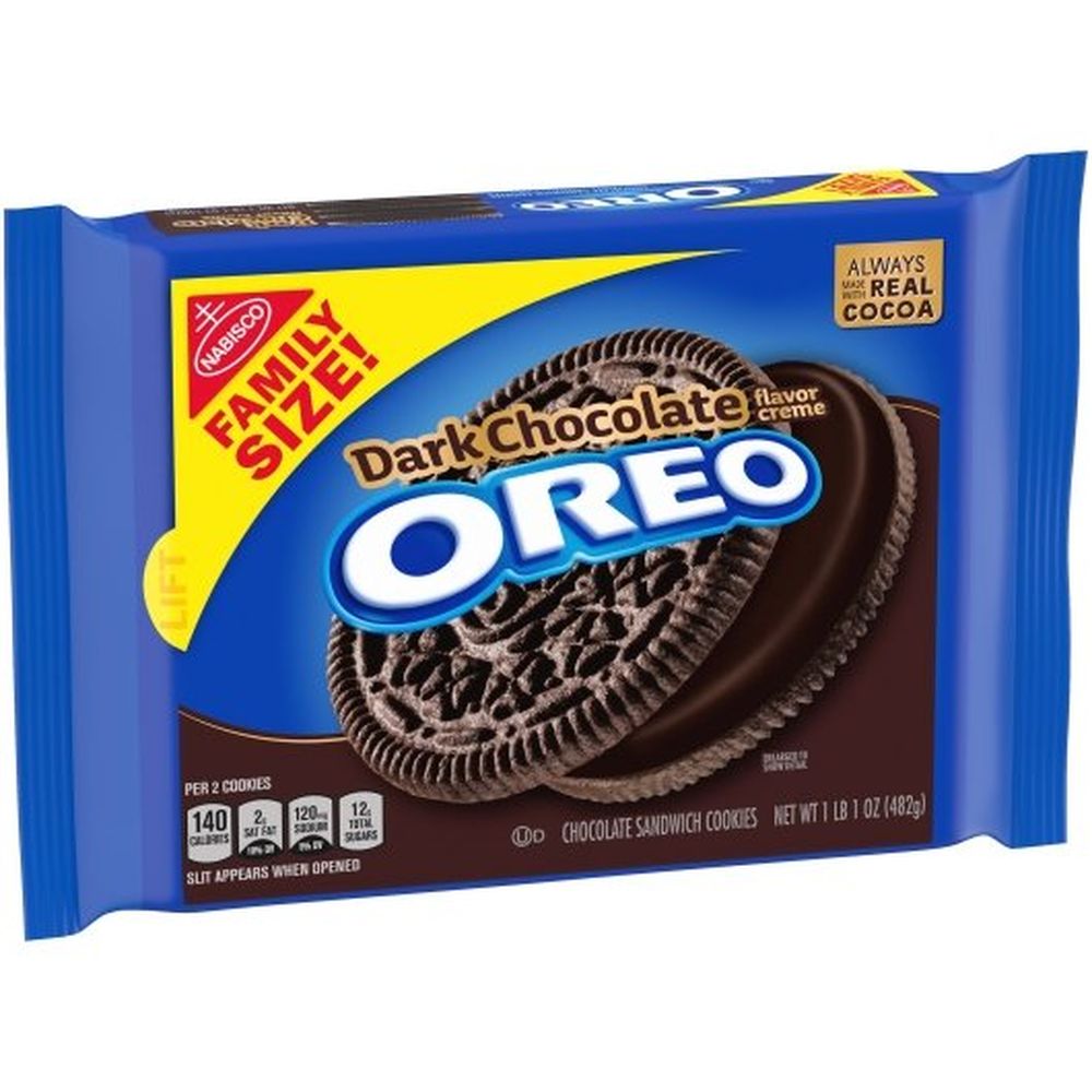 Oreo Dark Chocolate Cookies, 17 Ounce -- 12 per case