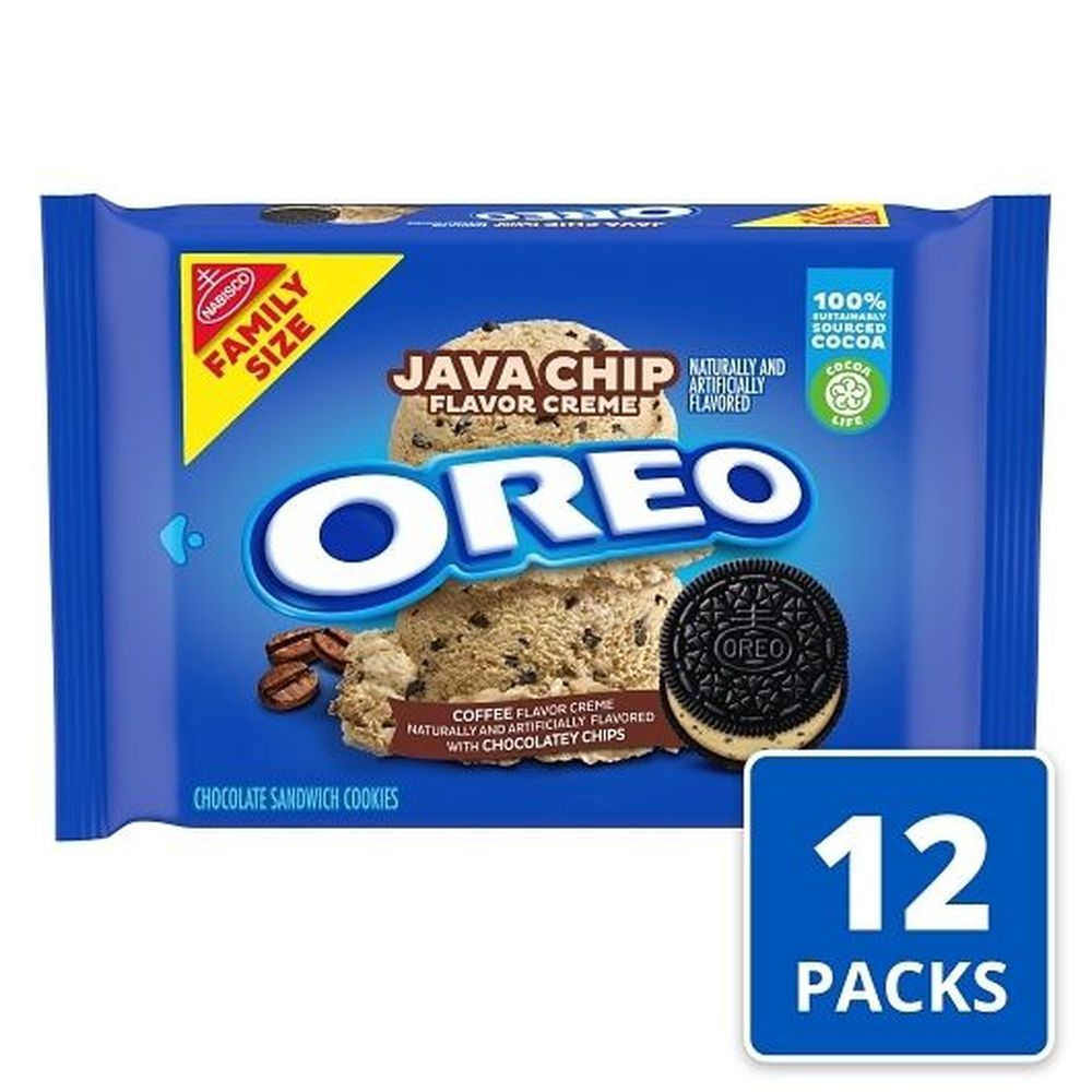 Oreo Java Chip Sandwich Cookies, 17 Ounce -- 12 per case