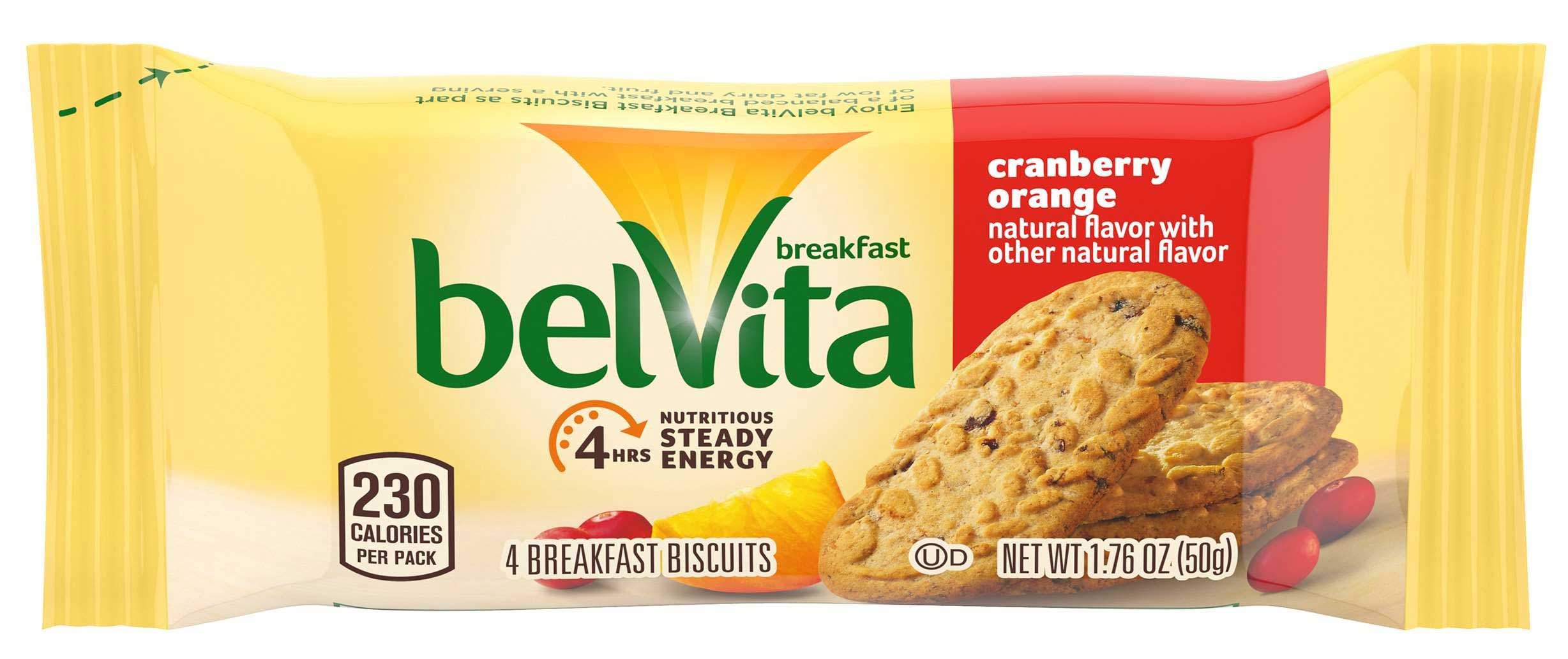 Belvita Cranberry Orange Breakfast Biscuits, 1.76 Ounce -- 64 per case ...