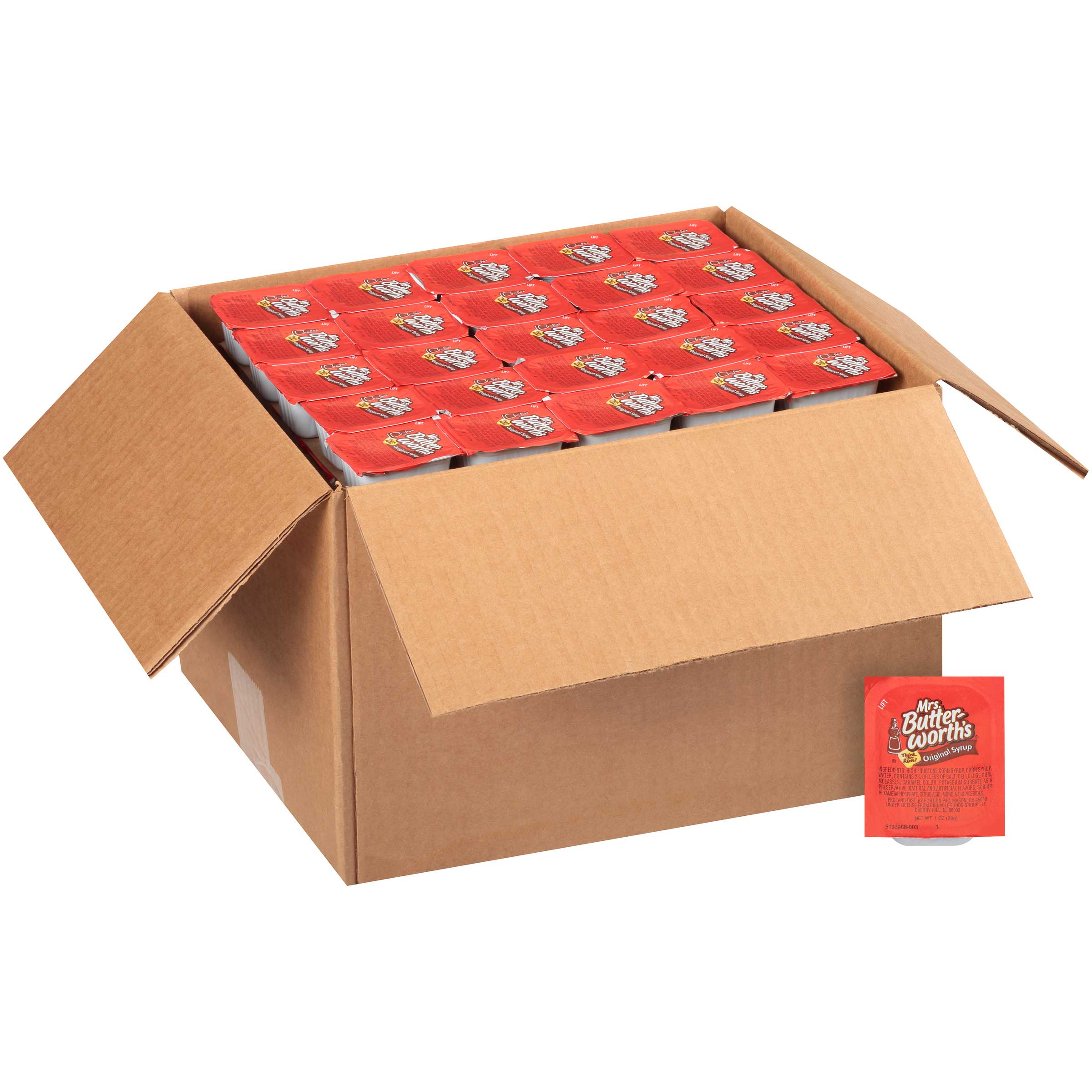 MRS. BUTTERWORTH’S Single Serve Syrup Case | FoodServiceDirect